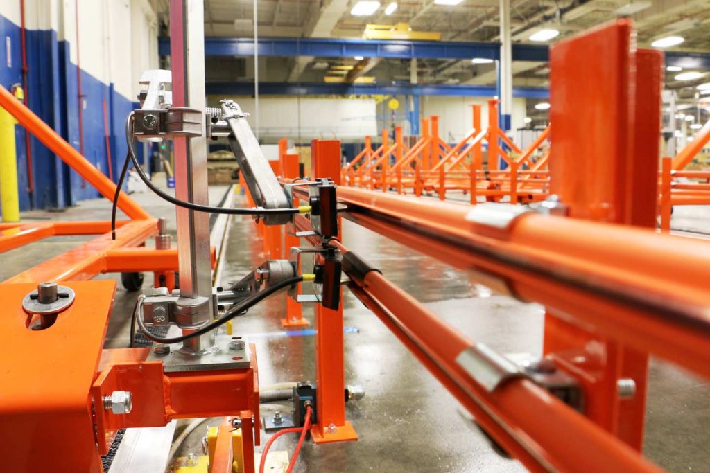 Buss Rail Control for braising tow conveyor | Rhodes Conveyors